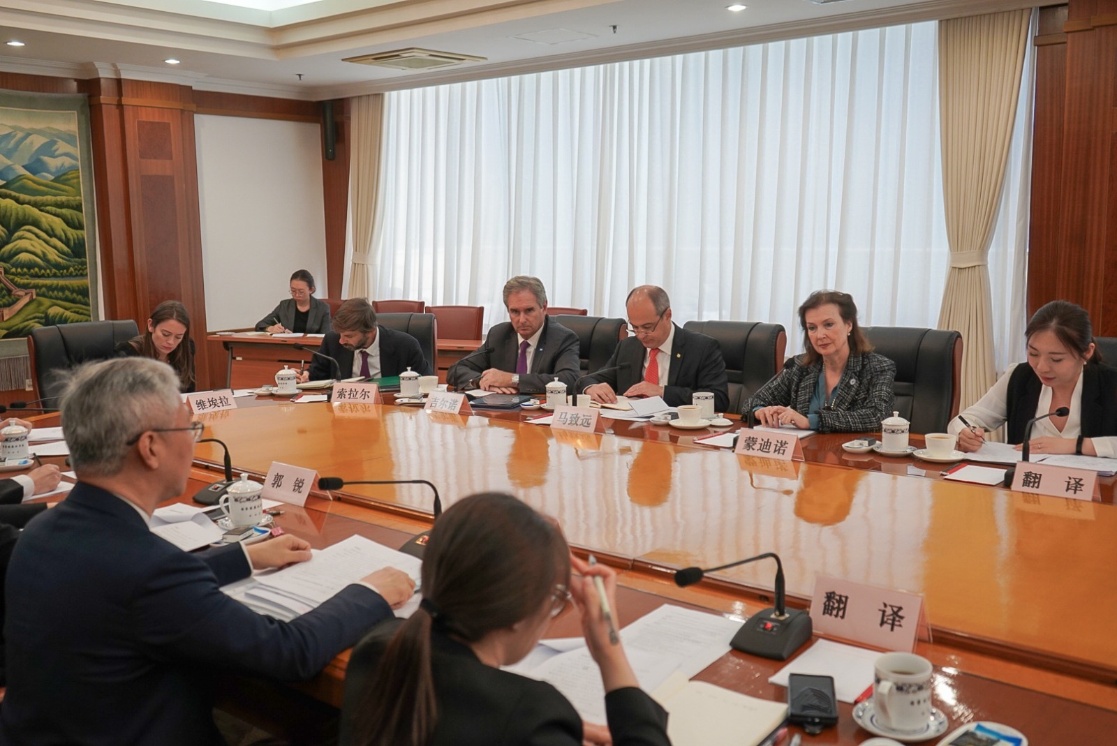 Mondino y el Canciller chino acuerdan potenciar la relación política y ...